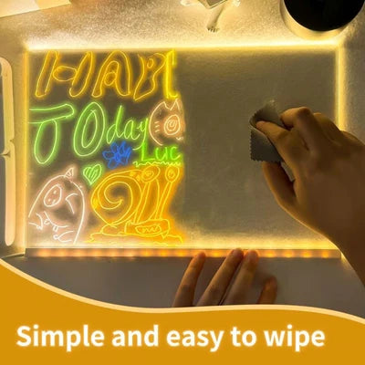Creative Rewritable Acrylic LED Message Board – apoping