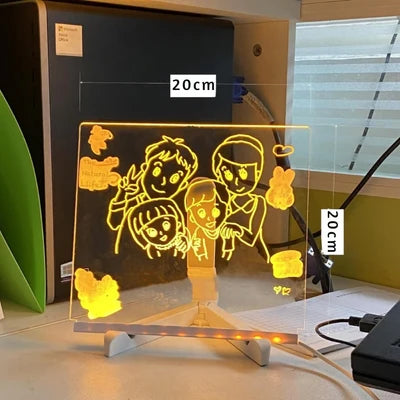 Creative Rewritable Acrylic LED Message Board – apoping